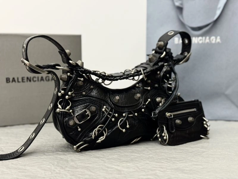 Affordable Balenciaga Le Cagole Limited Edition Studded Moto Bag