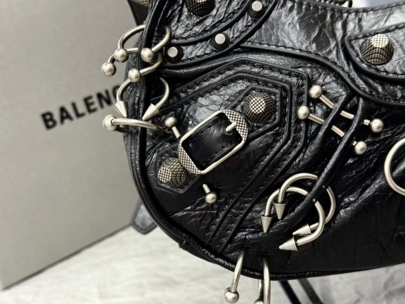 Affordable Balenciaga Le Cagole Limited Edition Studded Moto Bag