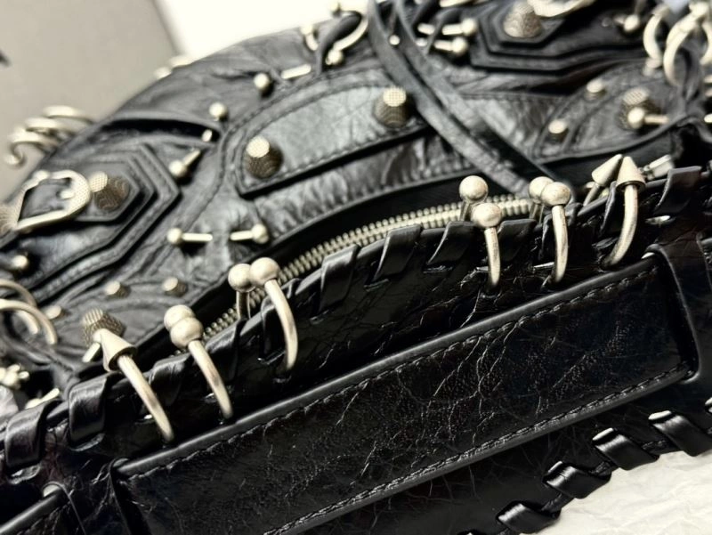 Affordable Balenciaga Le Cagole Limited Edition Studded Moto Bag