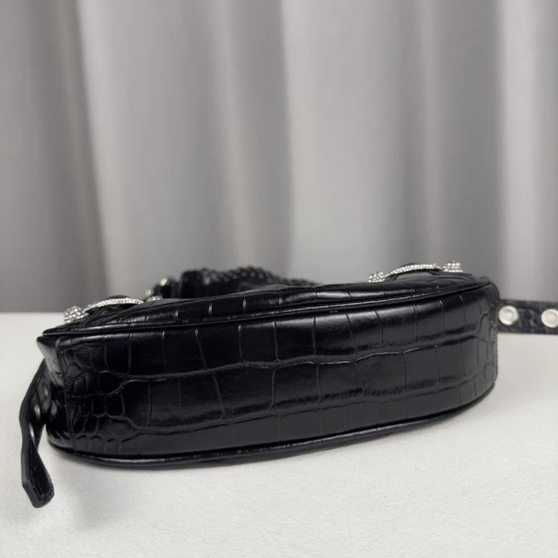 High fidelity Balenciaga Le Cagole Mini Croc-Patterned Shoulder Bag