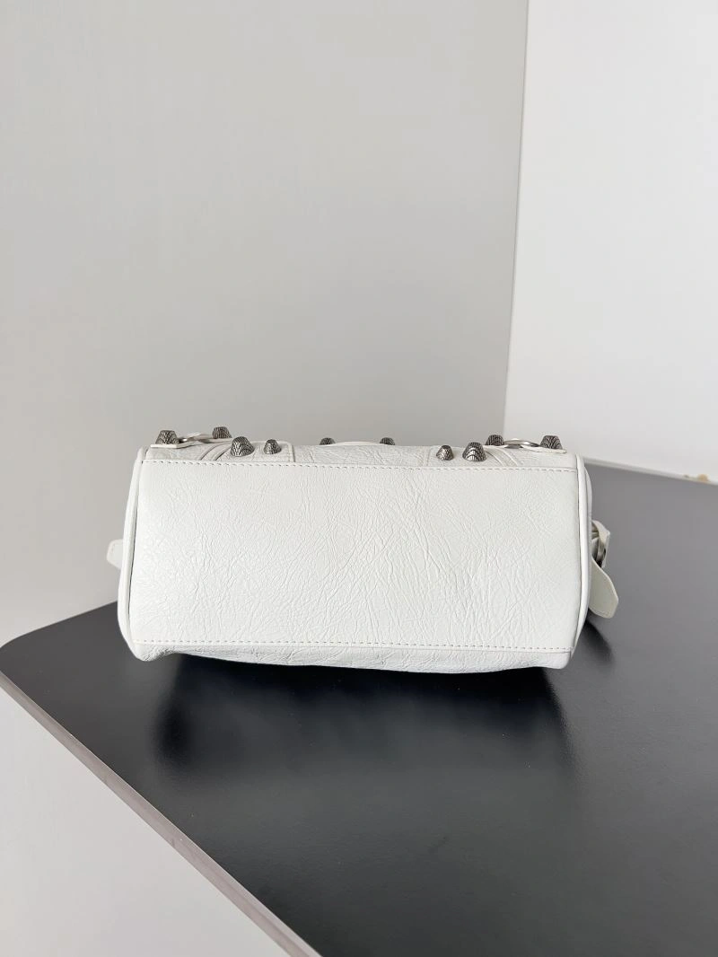 Budget-friendly Balenciaga Le Cagole Mini Duffle Bag in Black Lambskin Leather