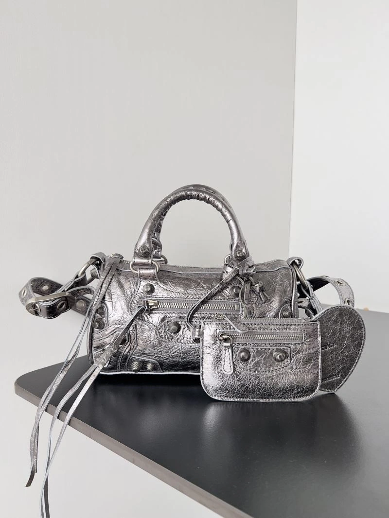 Balenciaga Le Cagole Mini Duffle Bag with Heart Mirror