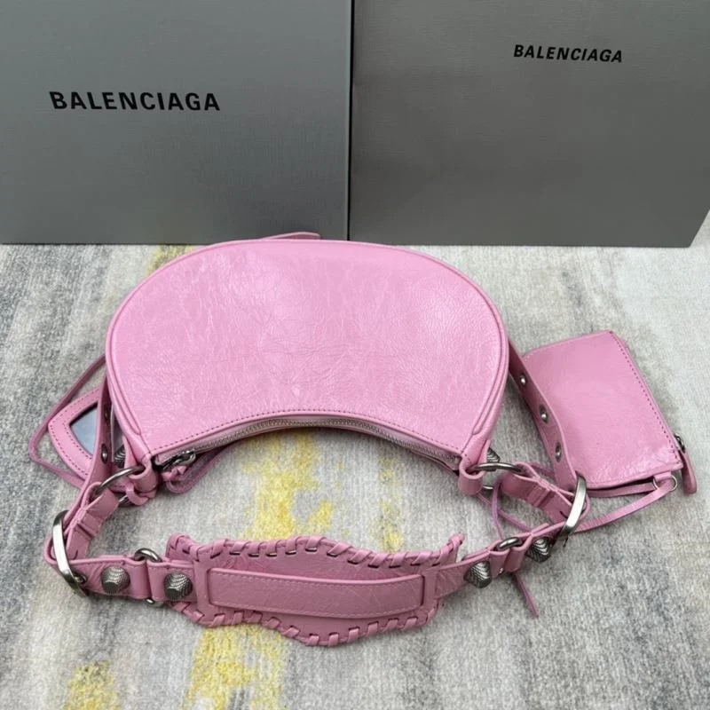 Brand-original Balenciaga Le Cagole Retro Half-Moon Dumpling Bag