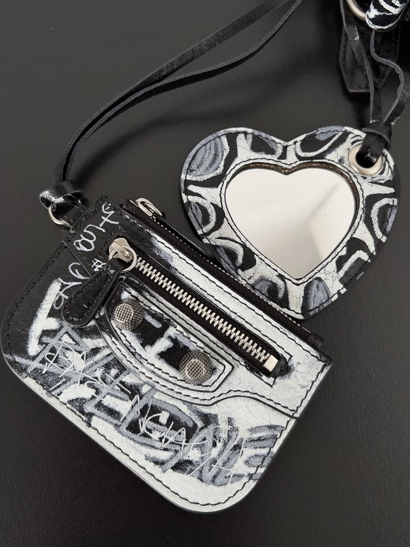 Budget-friendly Balenciaga Le Cagole Retro Half-Moon Studded Handbag