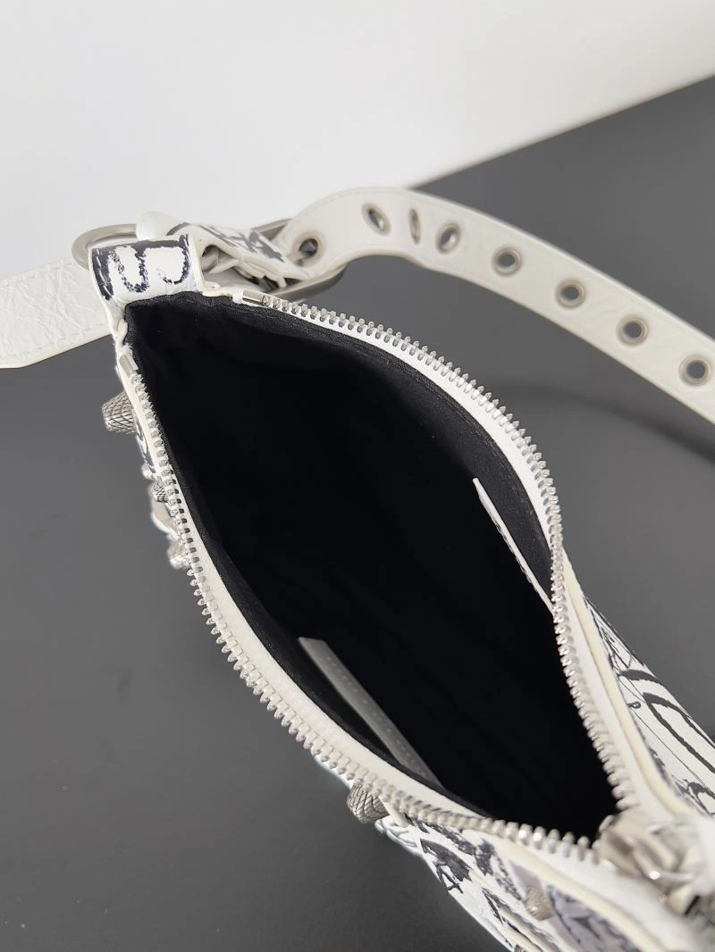 Mirror quality Balenciaga Le Cagole Retro Half-Moon Studded Shoulder Bag