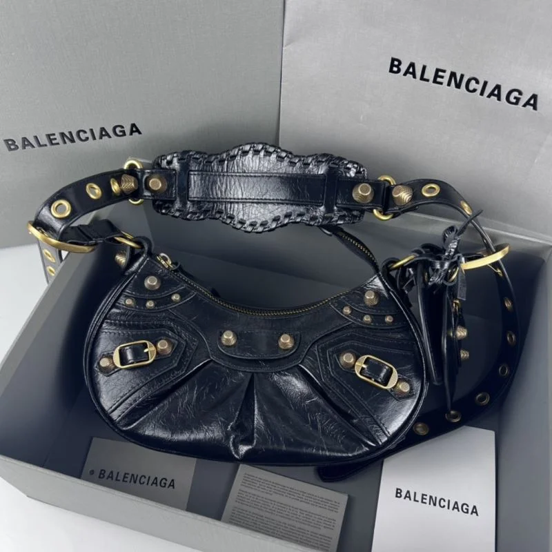Balenciaga Le Cagole Retro Motorcycle Dumpling Bag