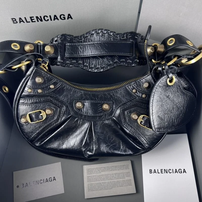Top mirror Balenciaga Le Cagole Retro Motorcycle Dumpling Bag