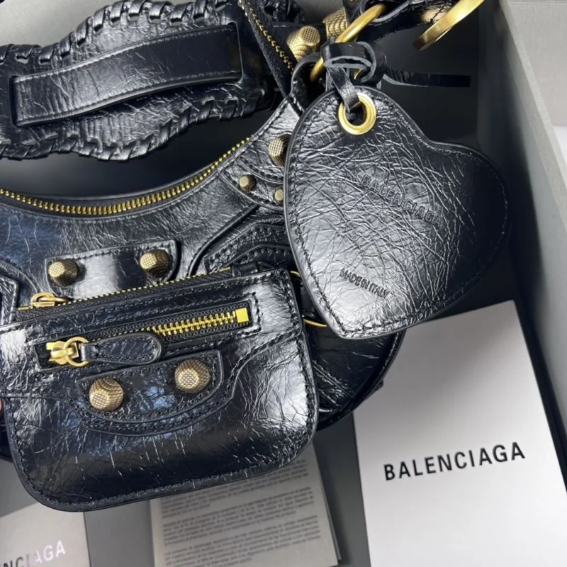 Top mirror Balenciaga Le Cagole Retro Motorcycle Dumpling Bag