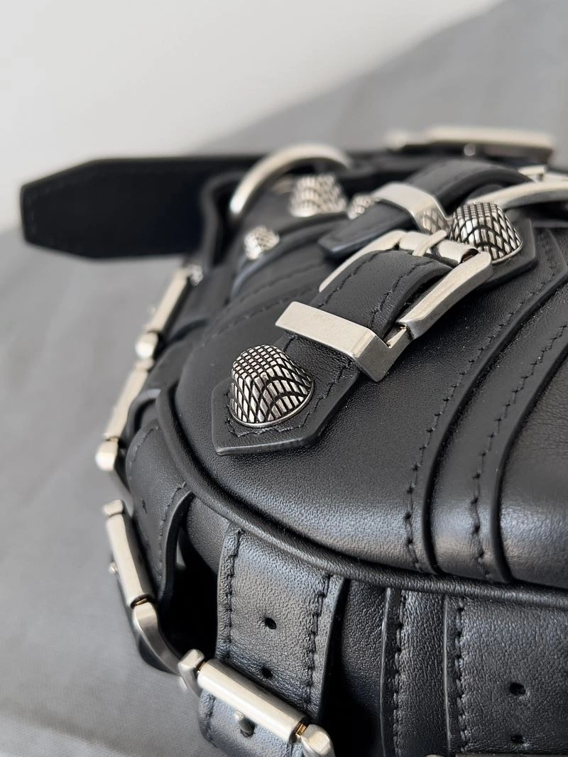 Economical Balenciaga Le Cagole Vintage Buckle Half-Moon Handbag