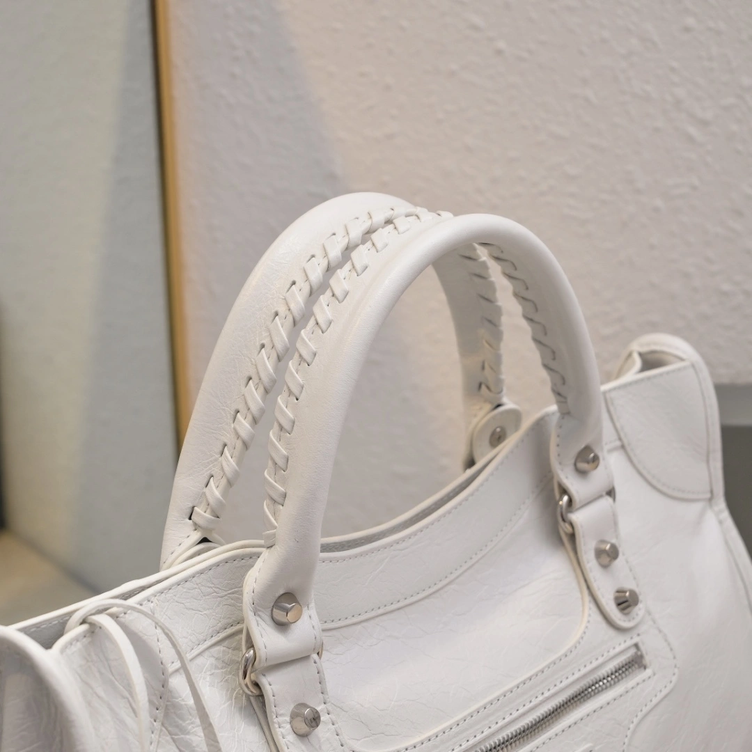 Accurate model Balenciaga Lie City 2024 Motorcycle Bag - Vintage Revived