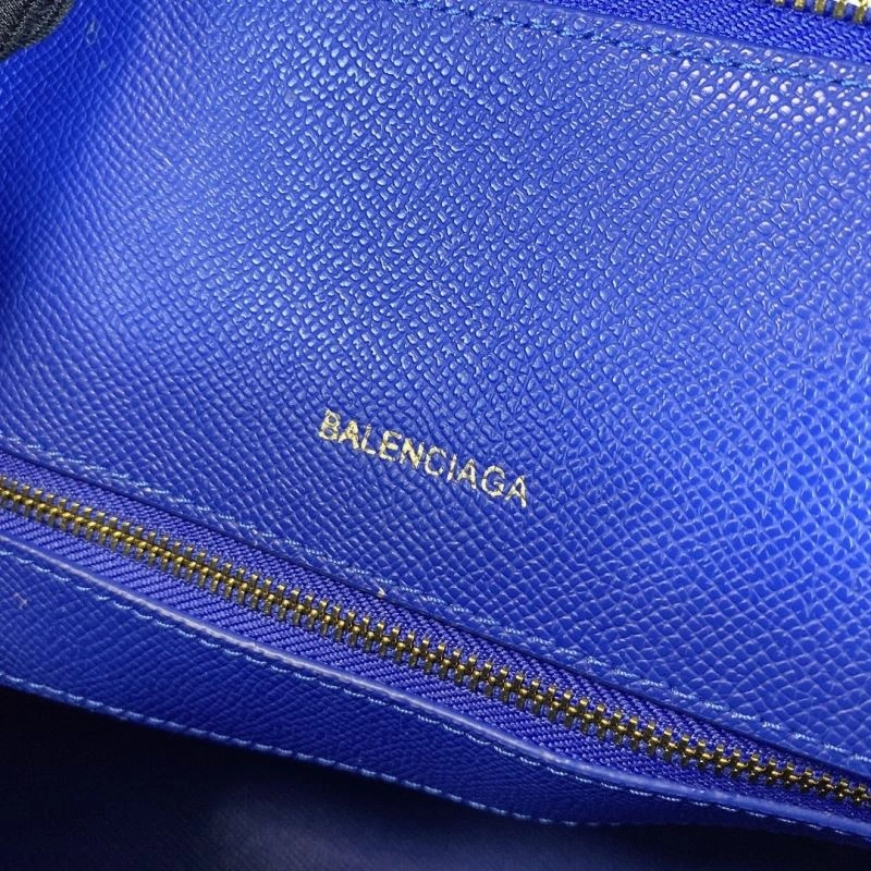 Brand-authenticated Balenciaga Limited Edition Shell Bag with Oversized Letters