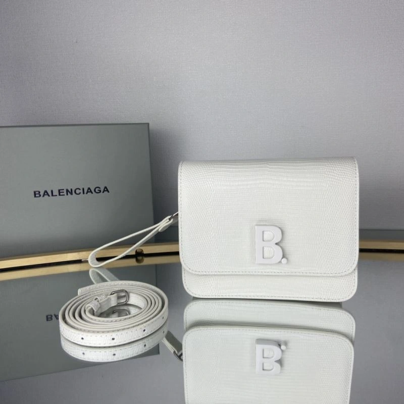 Balenciaga Lizard Pattern Box Crossbody Bag - Model 592898