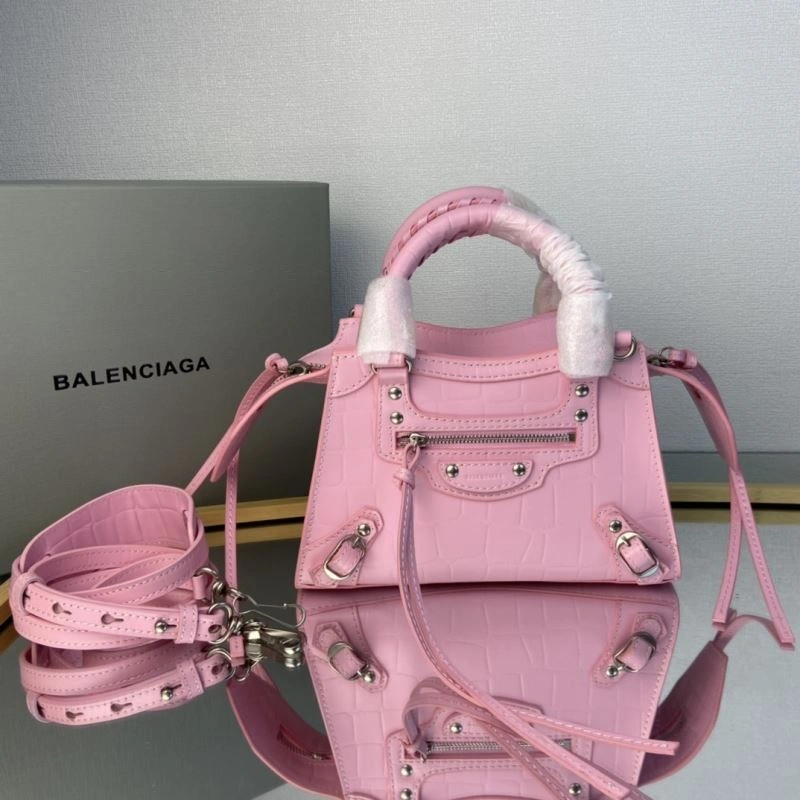 Balenciaga Luxe Trapezoid Motorcycle Bag - Versatile Chic Design