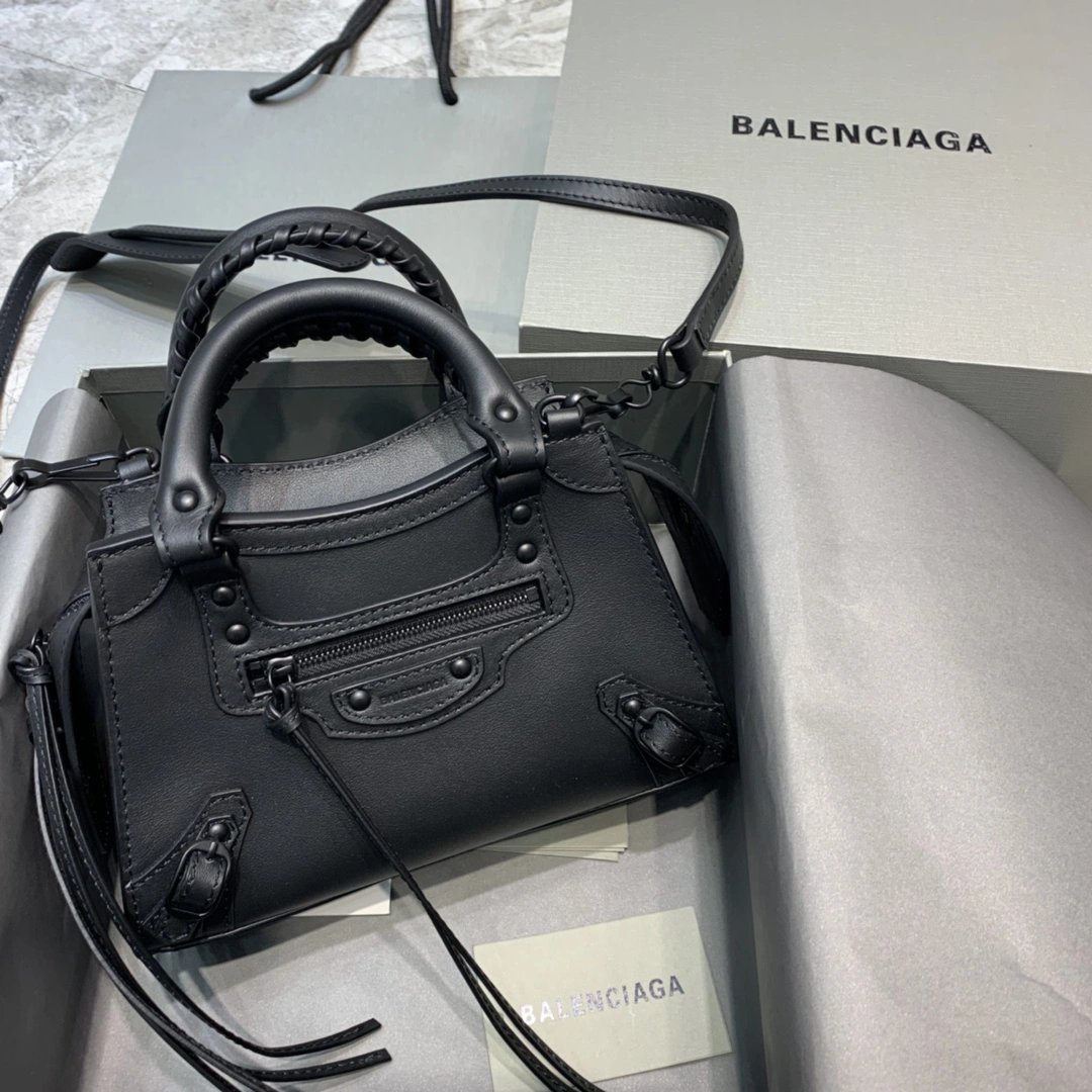 Balenciaga Luxury Neo Classic Mini Motorcycle Bag - Versatile Chic Design