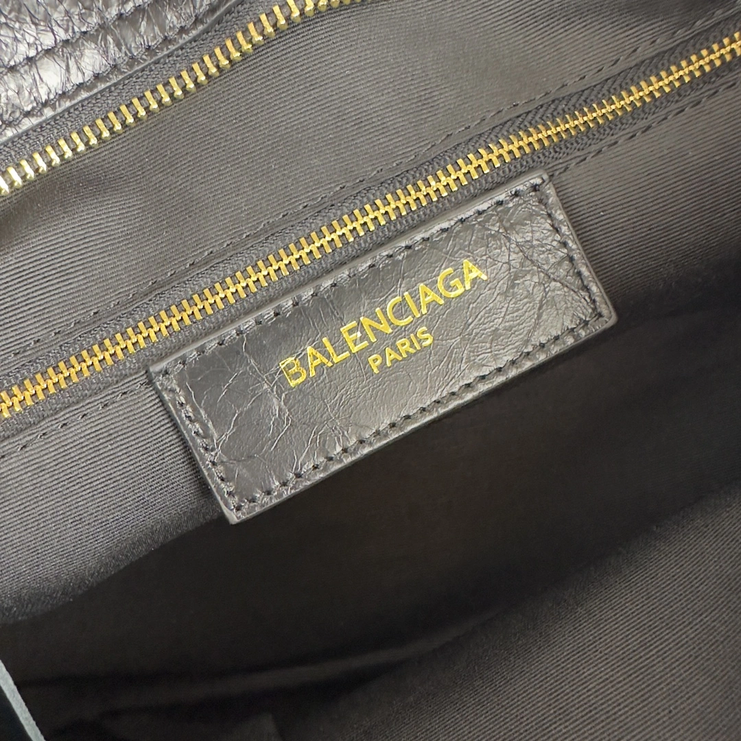 OEM Balenciaga Medium Motorcycle Bag with Logo and Studded Design