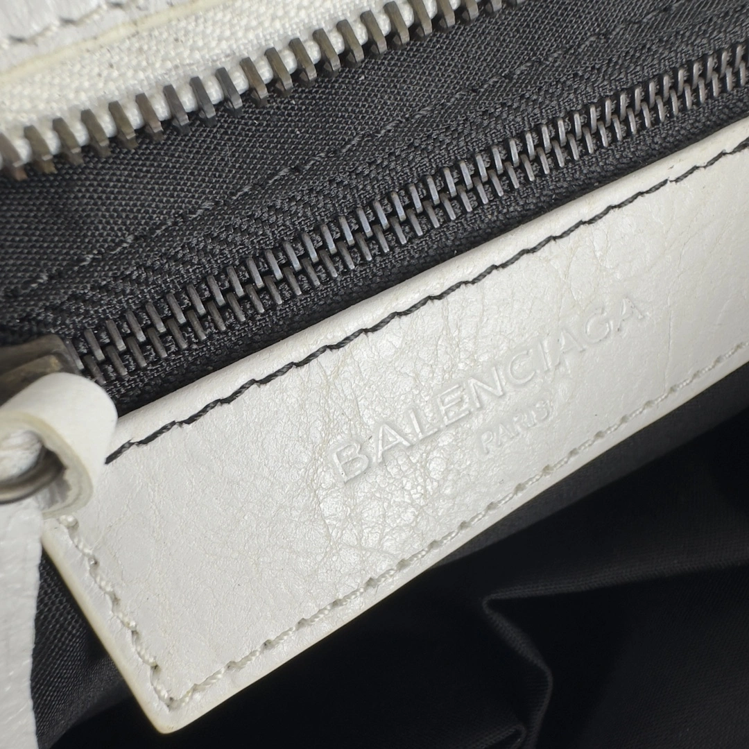 Brand-original Balenciaga Mini City Graffiti Sheepskin Handmade Replica 38cm