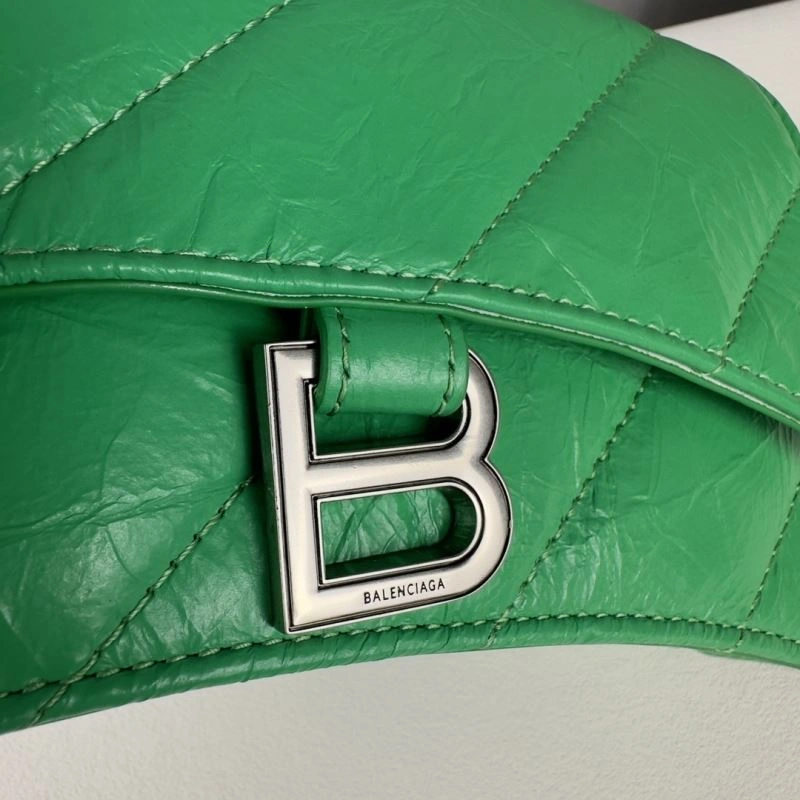 Cut-rate Balenciaga Mini Green Crush Hourglass Chain Bag - Stylish Versatility