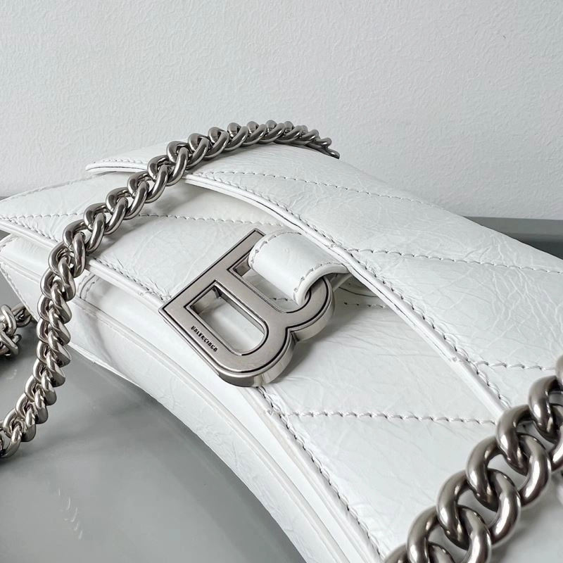 Inexpensive Balenciaga Mini Hourglass Cracked Leather Crush Handbag