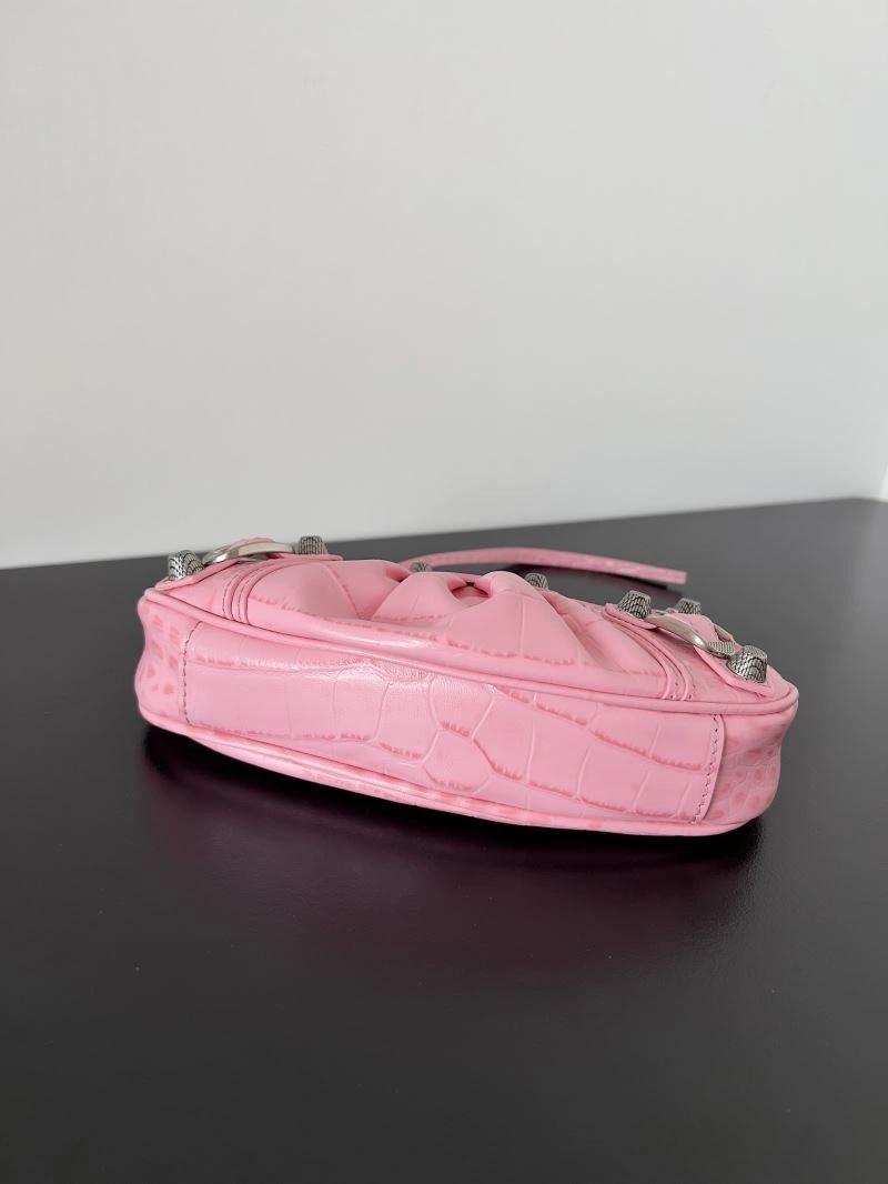 Cut-rate Balenciaga Mini Le Cagole Half-Moon Handbag with Double Straps