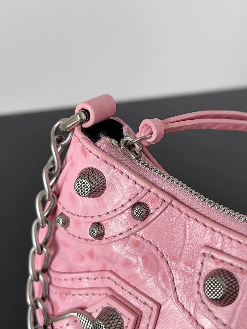 Cut-rate Balenciaga Mini Le Cagole Half-Moon Handbag with Double Straps