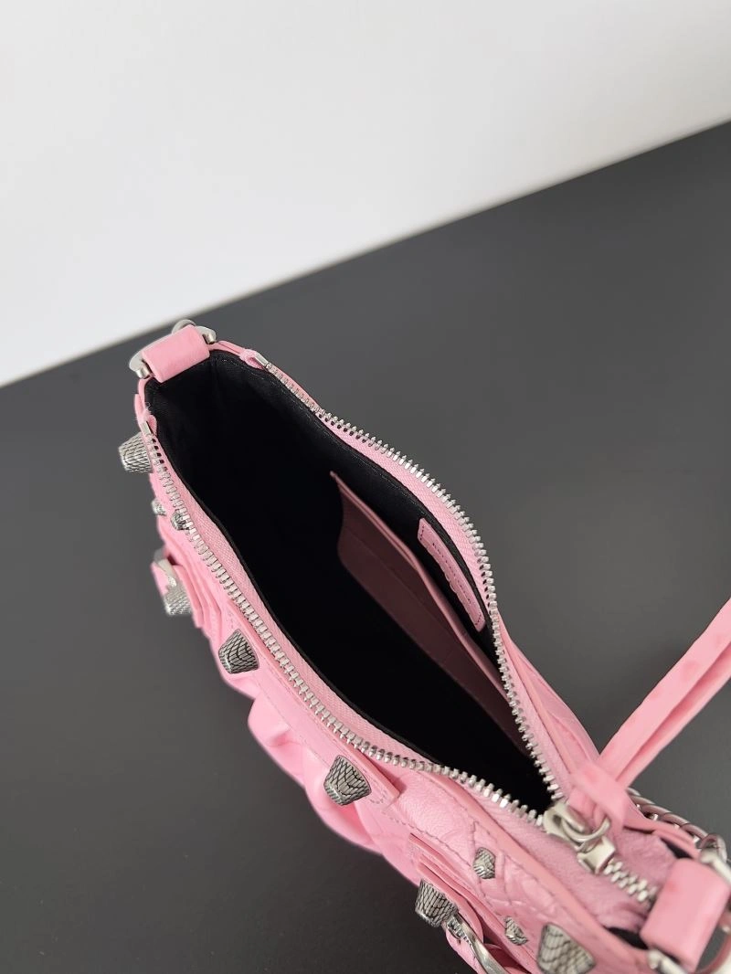 Cut-rate Balenciaga Mini Le Cagole Half-Moon Handbag with Double Straps