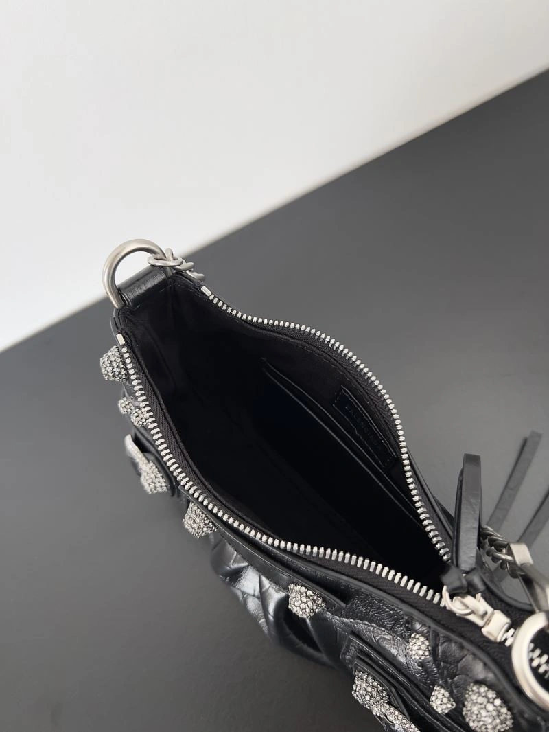 Affordable Balenciaga Mini Le Cagole Handbag - Retro Crescent Design Chic Style