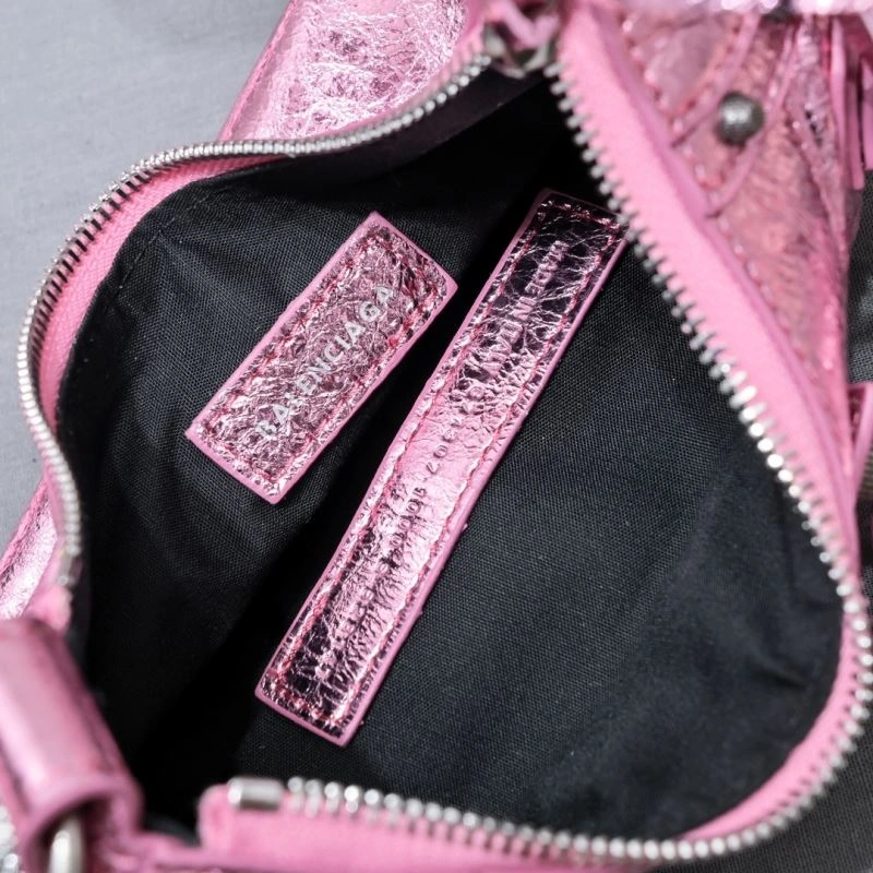 Precise copy Balenciaga Mini Metallic Crescent Bag - 26cm Size