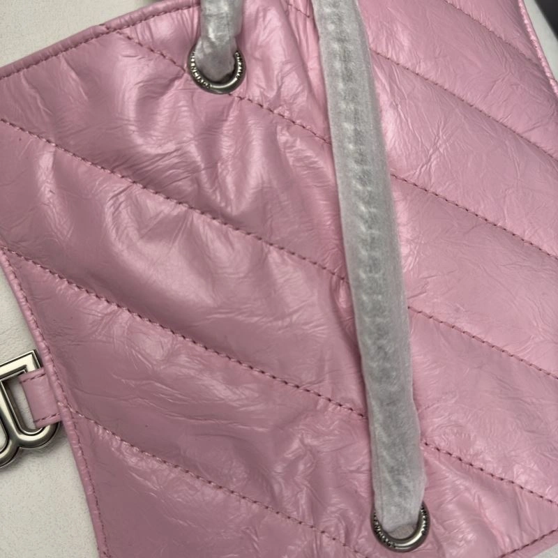 Low-cost Balenciaga Mini Pink Crush Hourglass Quilted Chain Bag