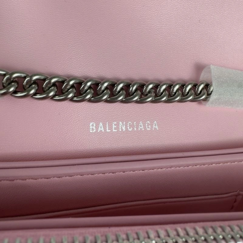 Low-cost Balenciaga Mini Pink Crush Hourglass Quilted Chain Bag