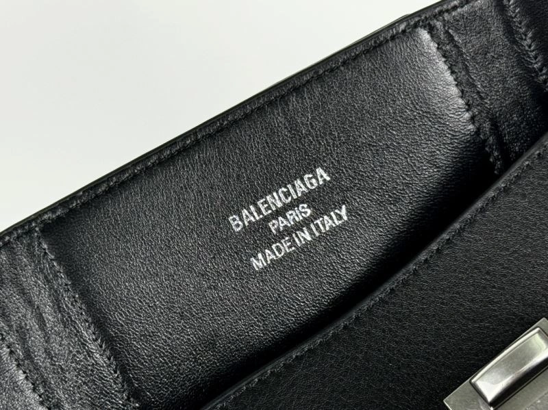 OEM Balenciaga Minimalist Black Silver Bel-Air Calfskin Shoulder Bag