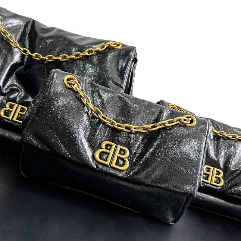 Balenciaga Monaco Pillow Luxe Bag - Ultra-Soft Calf Leather Collection