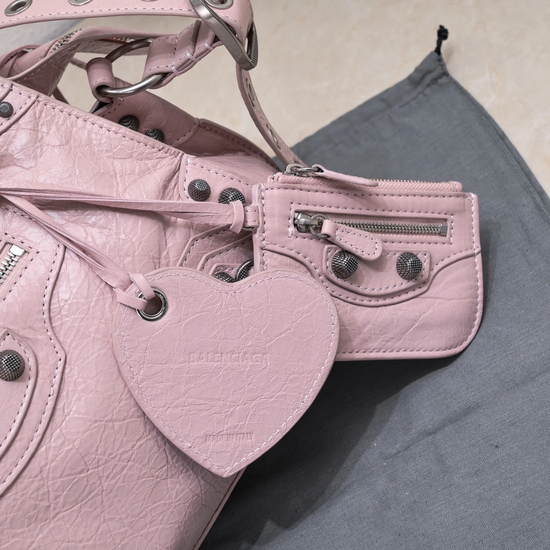 1:1 copy Balenciaga NEO CAGOLE Vintage Cracked Lambskin Handbag