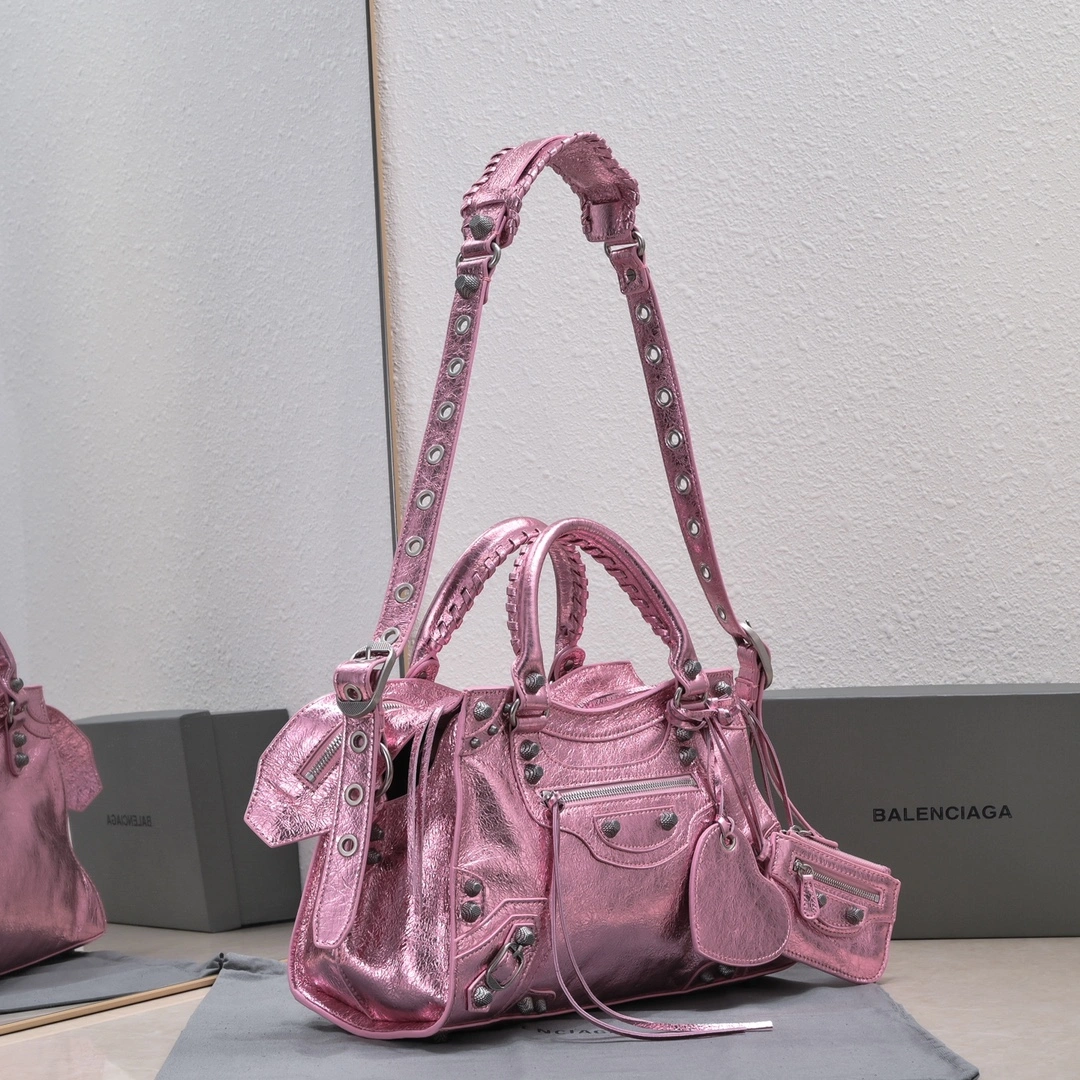 Exact replica Balenciaga NEO CAGOLE Vintage Lambskin Motorcycle Bag Set