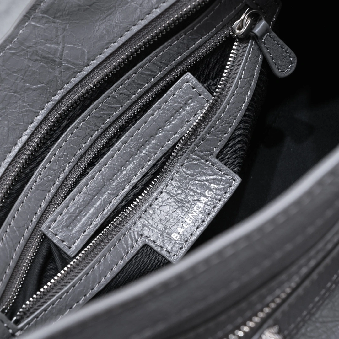 Brand-original Balenciaga NEO CAGOLE Vintage Sheepskin Motorcycle Bag