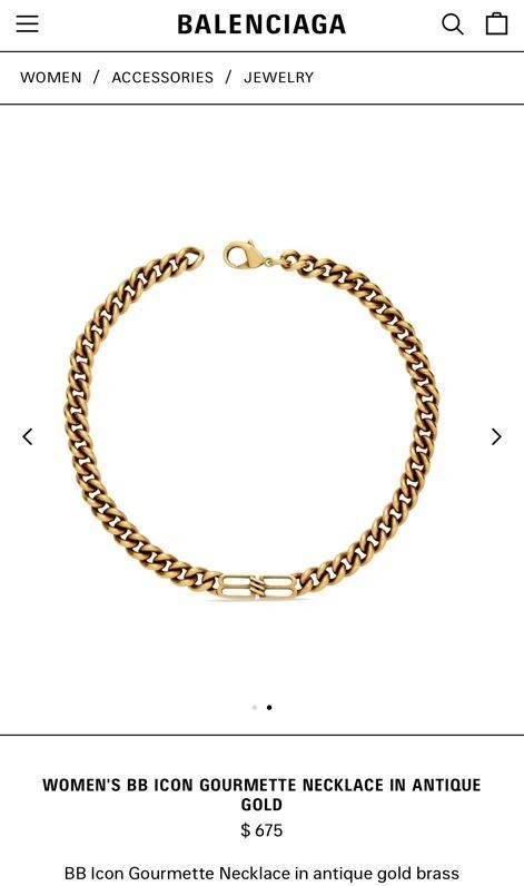Perfect replica Balenciaga Necklaces