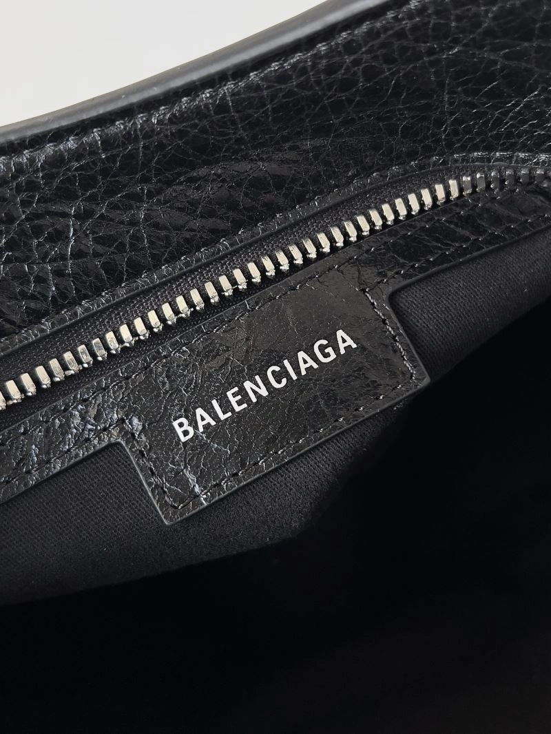 Indistinguishable Balenciaga Neo Cagole Distressed Lambskin Motorcycle Bag with Mirror