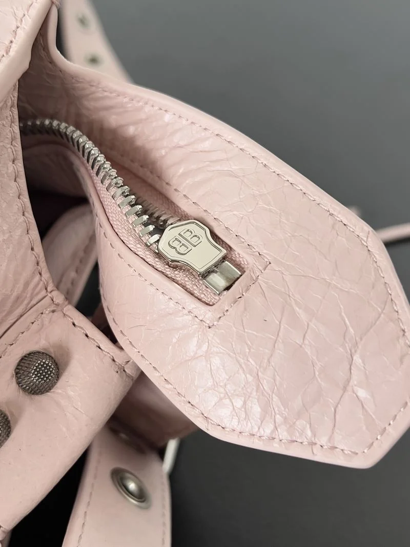 Original Balenciaga Neo Cagole Distressed Lambskin Motorcycle Bag
