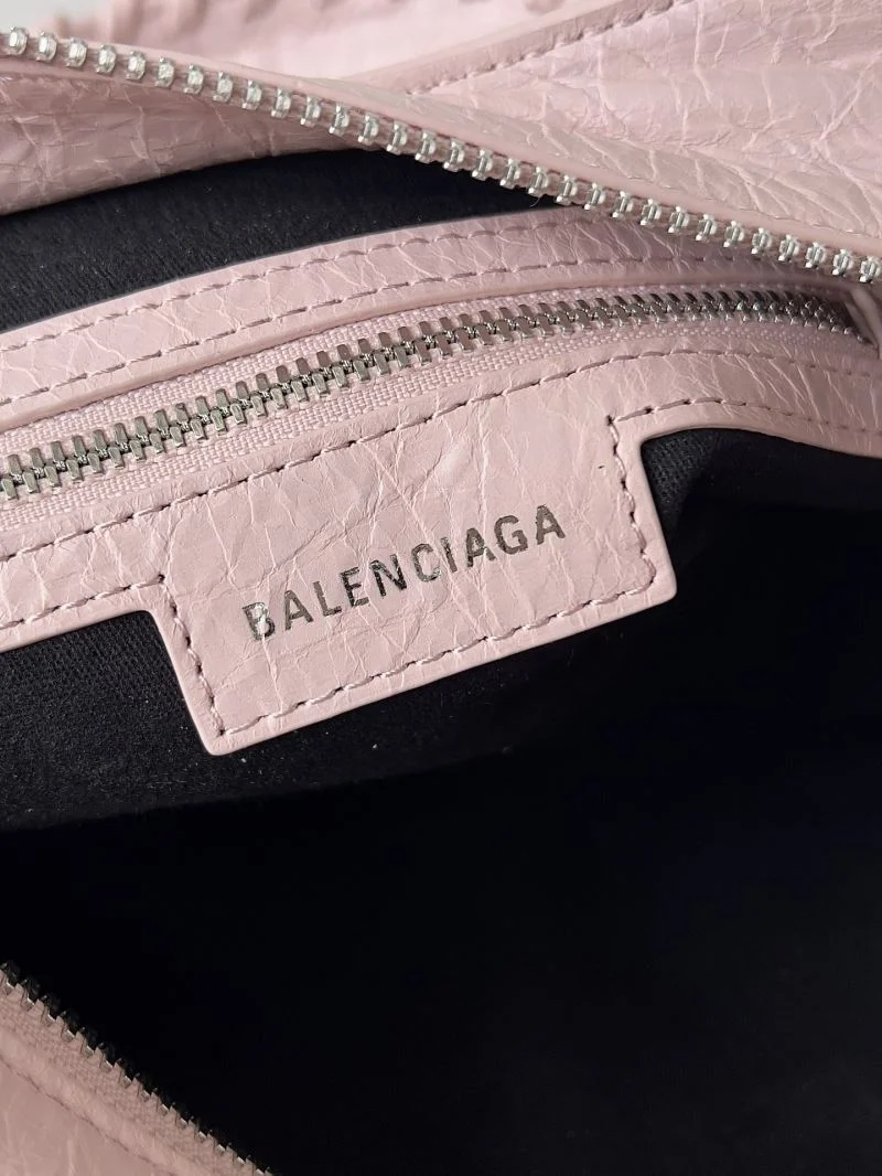 Original Balenciaga Neo Cagole Distressed Lambskin Motorcycle Bag