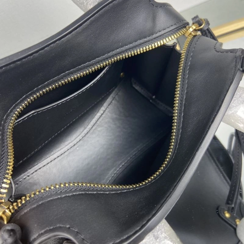 Real Balenciaga Neo Classic Black Motorcycle Bag with Gold Studs