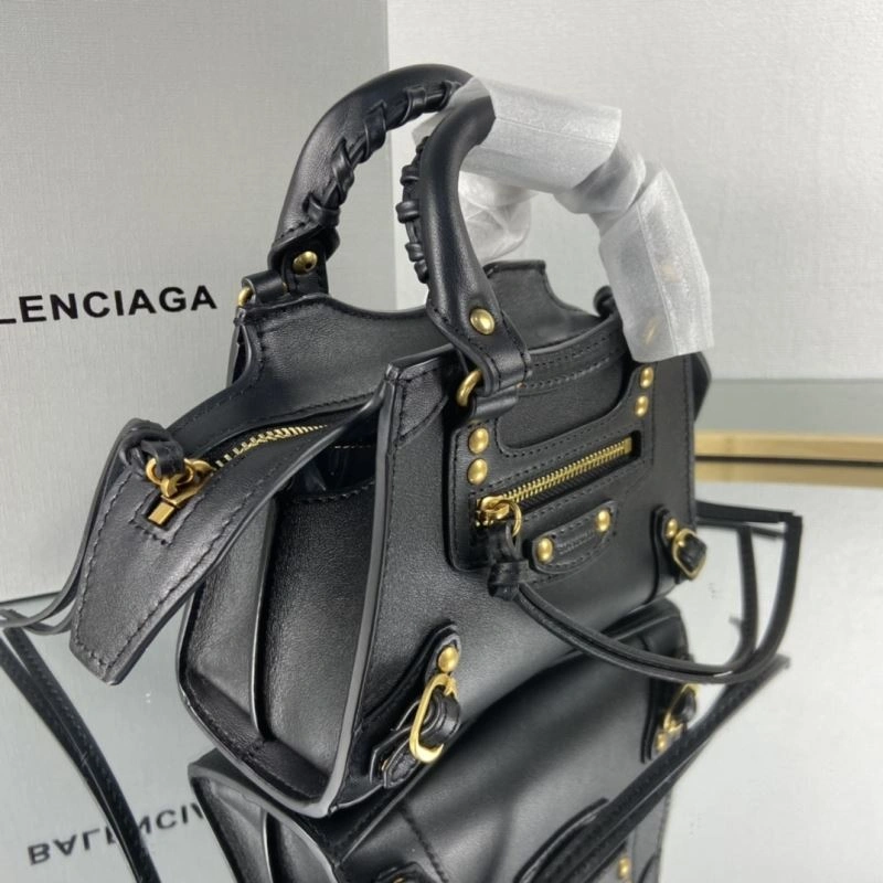 Inexpensive Balenciaga Neo Classic Mini Motorcycle Bag in Black