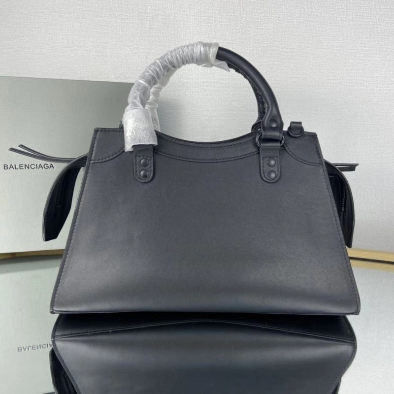 Inexpensive Balenciaga Neo Classic Textured Black Motorcycle Bag