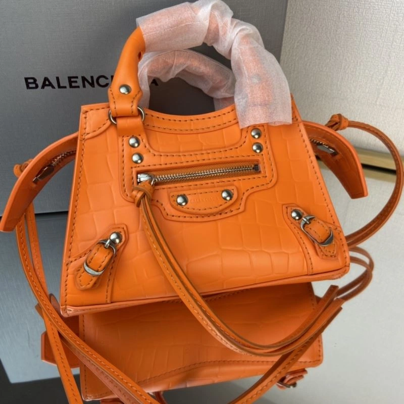 Real Balenciaga Neo Classic Trapezoid Motorcycle Bag
