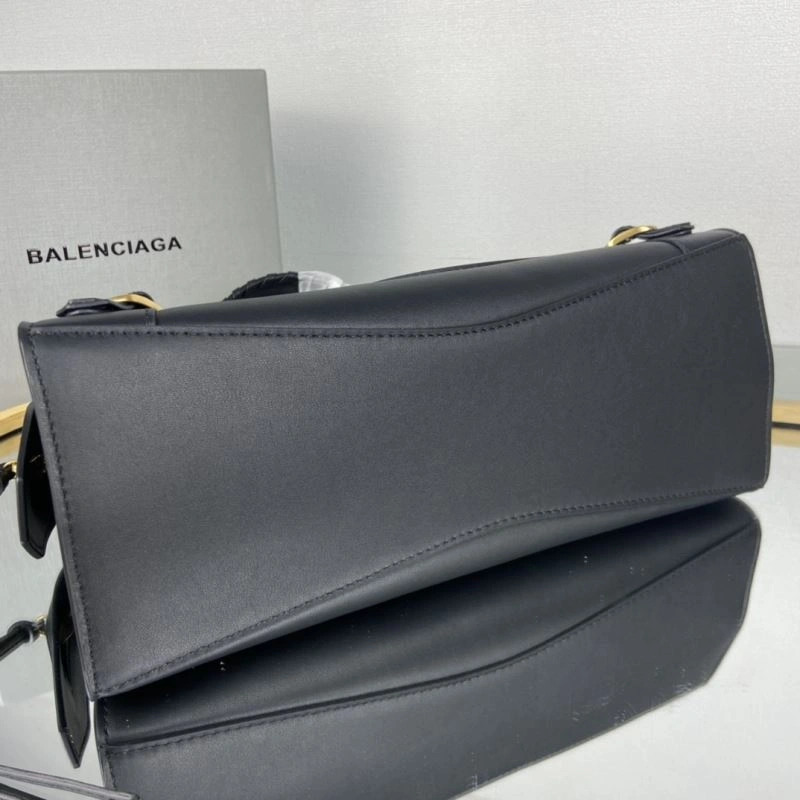Bargain Balenciaga Neo Classic Trapezoidal Motorcycle Bag with Gold Studs