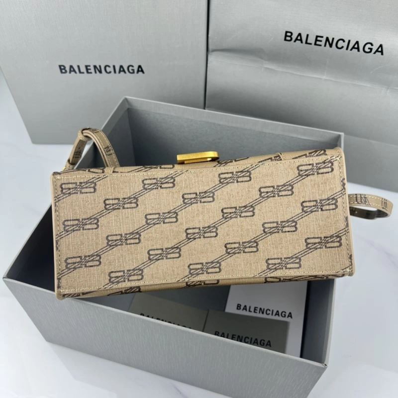 Top mirror Balenciaga Old Flower BB Monogram Hourglass Bag 23x10x24cm