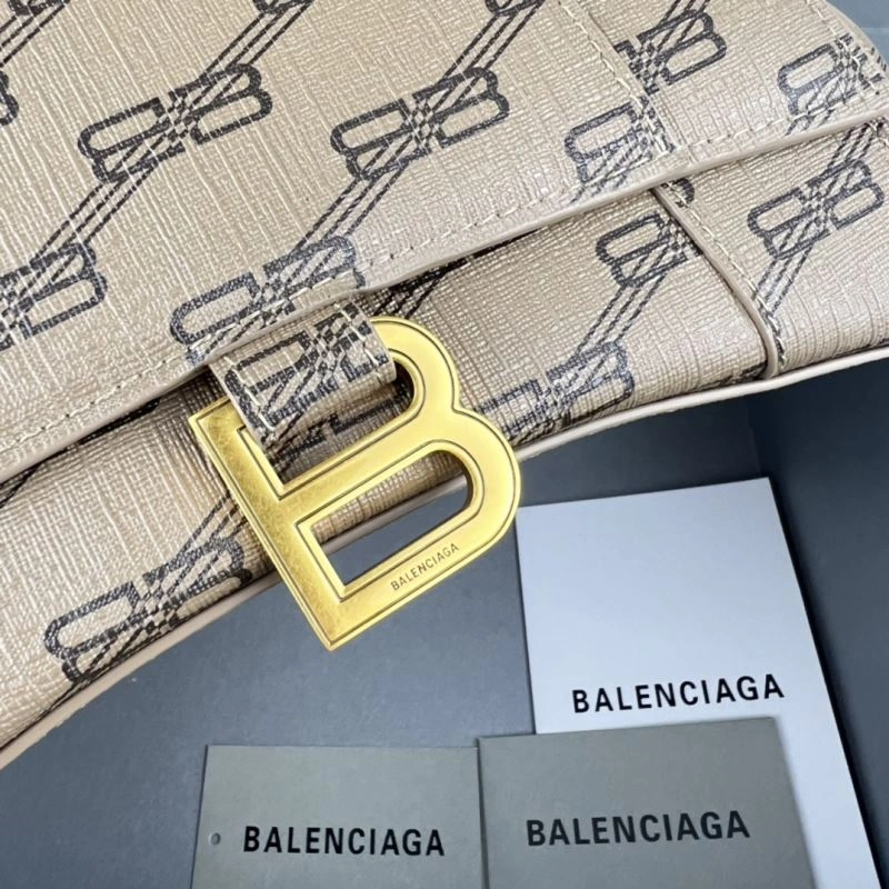 Top mirror Balenciaga Old Flower BB Monogram Hourglass Bag 23x10x24cm