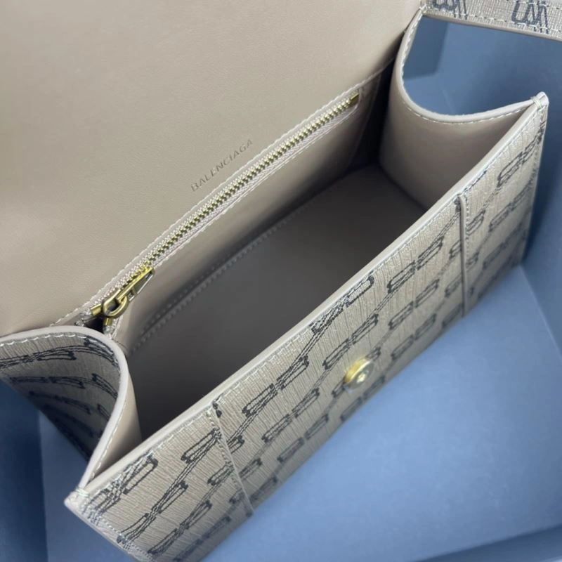 Top mirror Balenciaga Old Flower BB Monogram Hourglass Bag 23x10x24cm