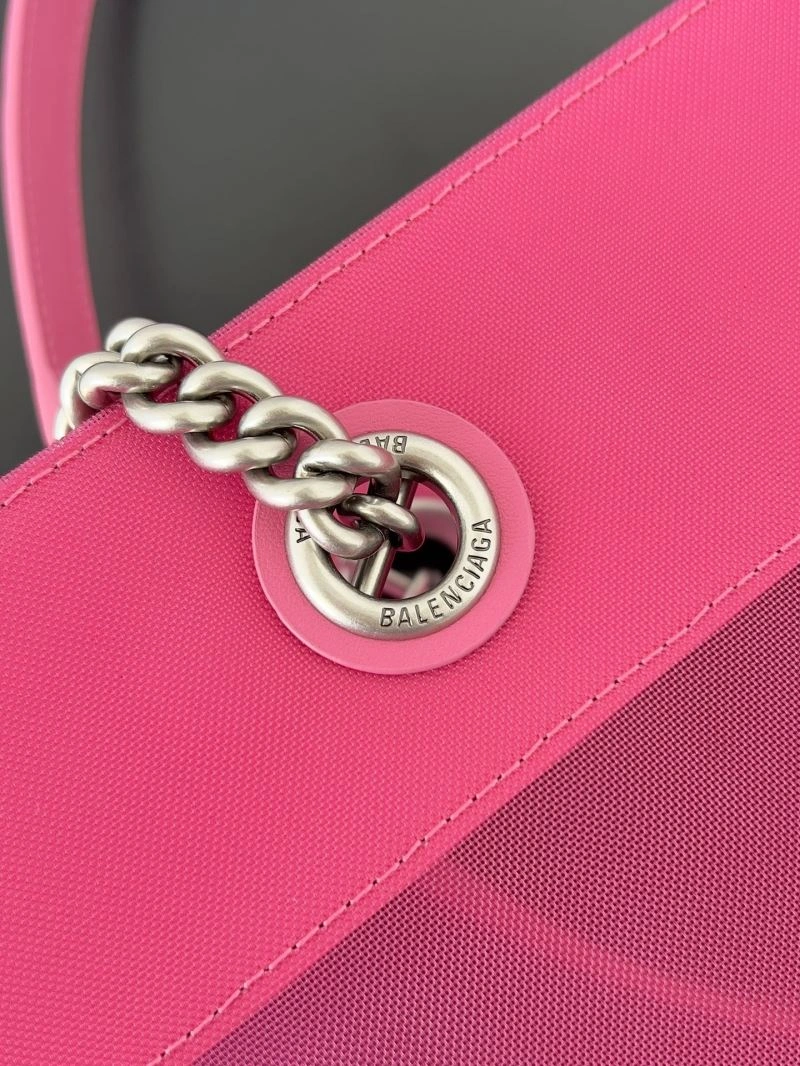 Precise copy Balenciaga Paris Duty Free Mesh Tote Bag with Leather-Chain Strap