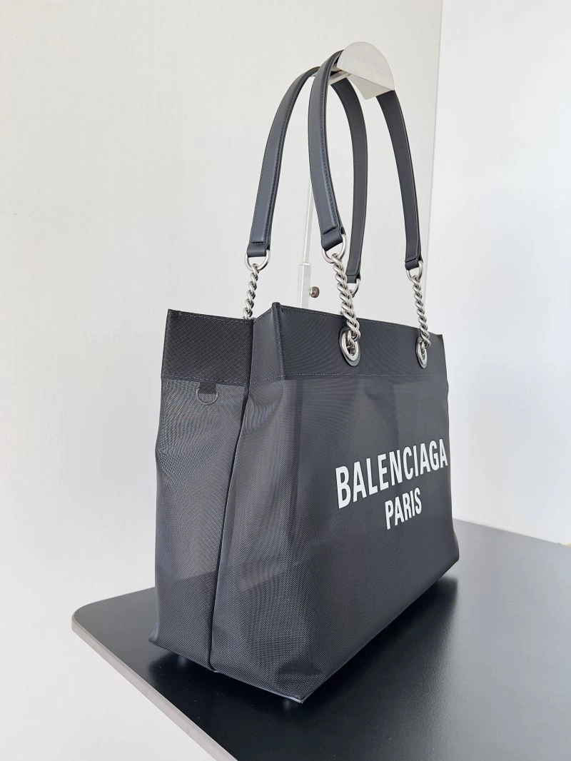 Budget-friendly Balenciaga Paris Mesh Tote Bag with Stylish Pouch - Summer 23