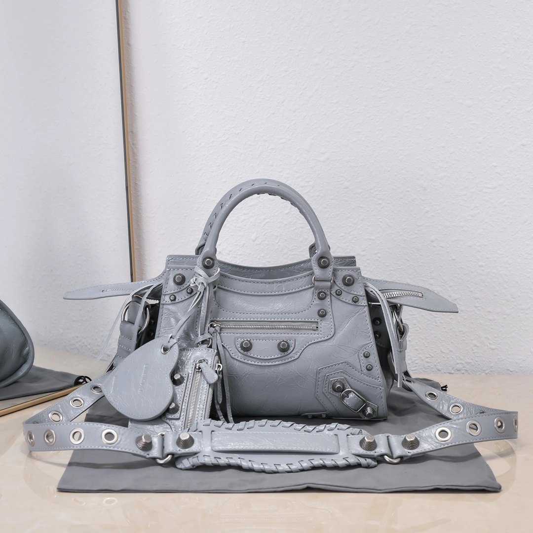 Balenciaga Paris Neo Cagole Heart Mirror Motorcycle Bag
