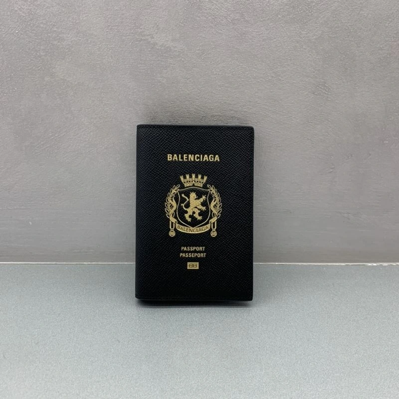 Balenciaga Paris Street-Style Leather Passport Holder